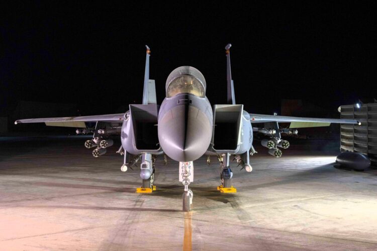 US Air Force Deploys F-15Es Armed with 42 Laser-Guided Rockets to ...
