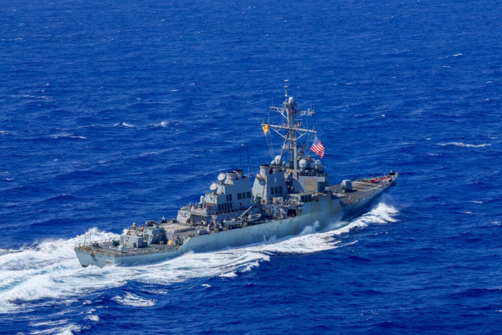 Two Venezuelan F-16 Fighter Jets Conduct Flyover of U.S. Navy Destroyer ...